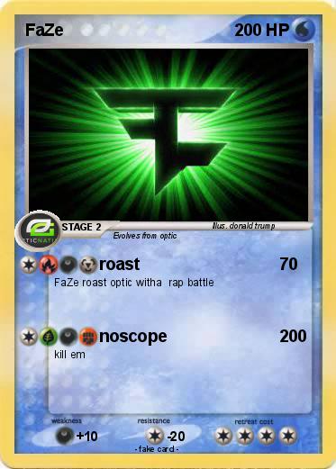 Pokémon FaZe 213 213 - roast - My Pokemon Card