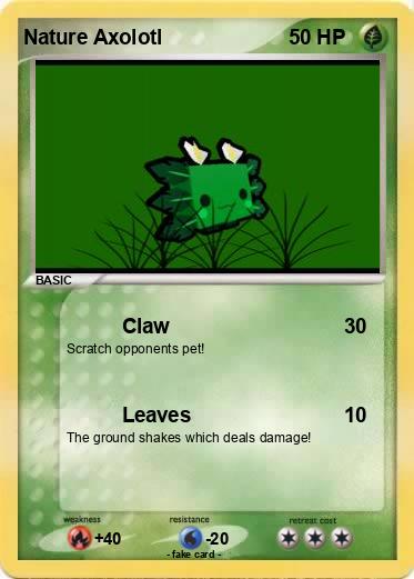 Pokémon Nature Axolotl - Claw - My Pokemon Card