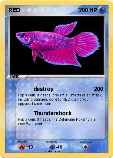 Pokémon RED 4527 4527 - destroy - My Pokemon Card
