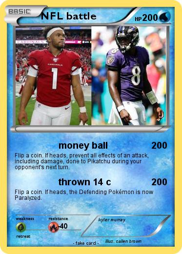 Pokémon NFL battle - money ball - My Pokemon Card