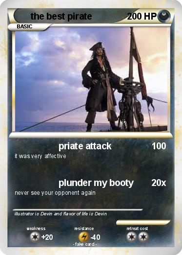 Pokémon the best pirate - priate attack - My Pokemon Card