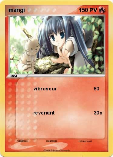 Pokémon mangi - vibroscur - Ma carte Pokémon