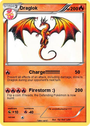 Pokémon Draglok 1 1 - Charge!!!!!!!!!!!! - My Pokemon Card