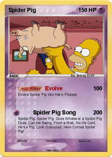Pokémon Spider Pig 92 92 - Evolve - My Pokemon Card