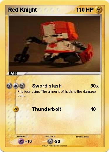 Pokémon Red Knight 2 2 - Sword slash - My Pokemon Card