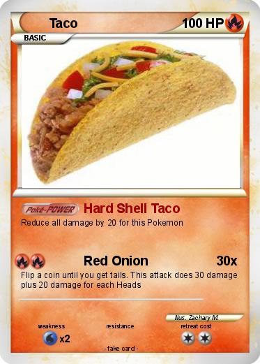 Pokémon Taco 380 380 - Hard Shell Taco - My Pokemon Card