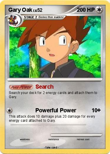 Pokémon Gary Oak 22 22 - Search - My Pokemon Card
