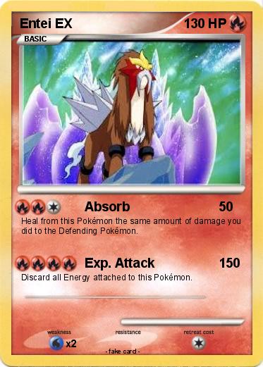 Pokémon Entei EX 85 85 - Absorb - My Pokemon Card