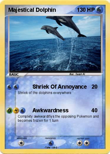 Pokémon Majestical Dolphin - Shriek Of Annoyance - My Pokemon Card