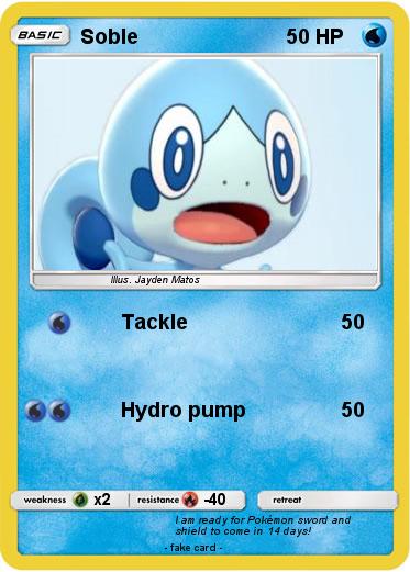 Pokémon Soble - Tackle - My Pokemon Card