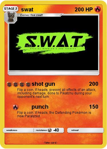 Pokémon swat 77 77 - shot gun - My Pokemon Card