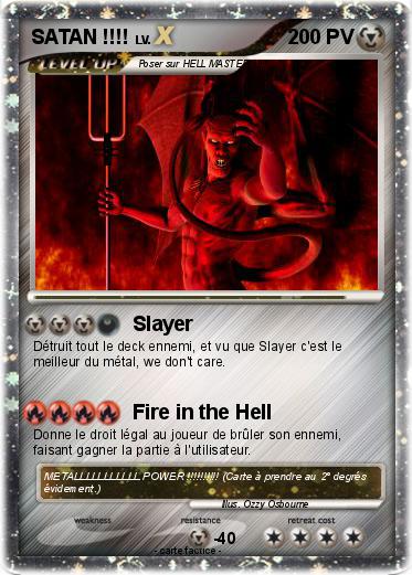 Pokémon SATAN 202 202 - Slayer - Ma carte Pokémon