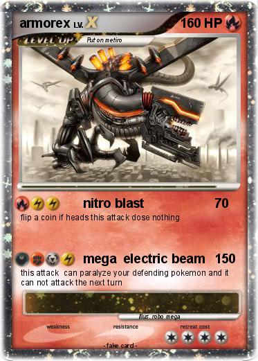 Pokémon armorex 1 1 - nitro blast - My Pokemon Card