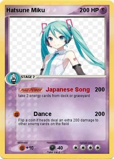 Pokémon Hatsune Miku 453 453 - Japanese Song - My Pokemon Card
