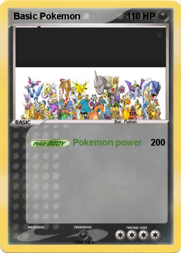 Pokémon Basic Pokemon - Pokemon power - My Pokemon Card