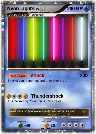 Pokémon Neon Lights 2 2 - shock - My Pokemon Card
