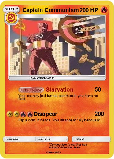 Pokémon Captain Communism - Starvation - My Pokemon Card