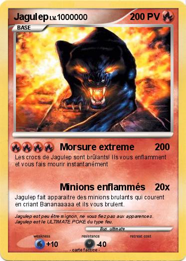 Pokémon Jagulep - Morsure extreme - Ma carte Pokémon
