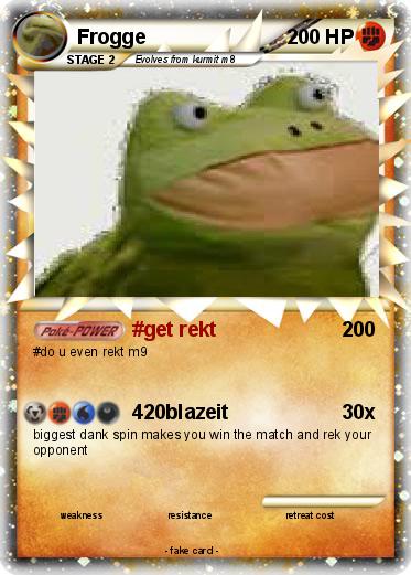 Pokémon Frogge - #get rekt - My Pokemon Card