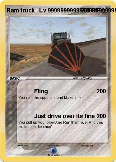 Pokémon Ram truck Lv - Fling - My Pokemon Card