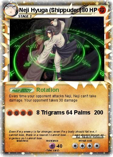 Pokémon Neji Hyuga Shippuden 1 1 - Rotation - My Pokemon Card