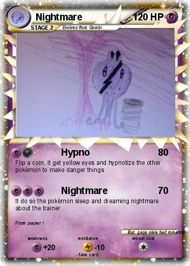 Pokémon Nightmare 136 136 - Hypno - My Pokemon Card