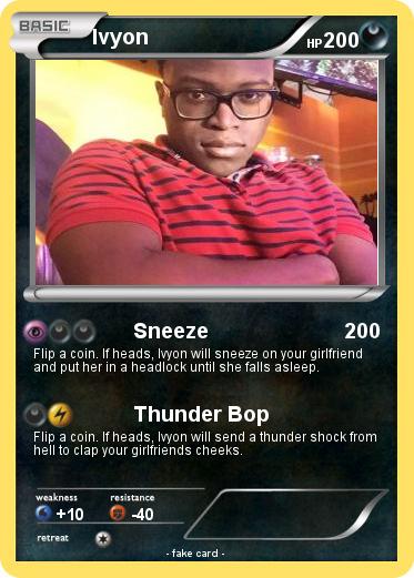 Pokémon Ivyon - Sneeze - My Pokemon Card