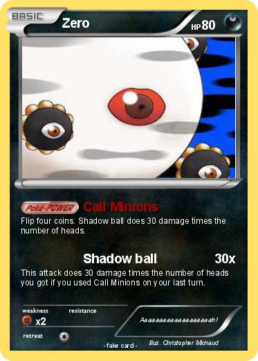 Pokémon Zero 543 543 - Call Minions - My Pokemon Card