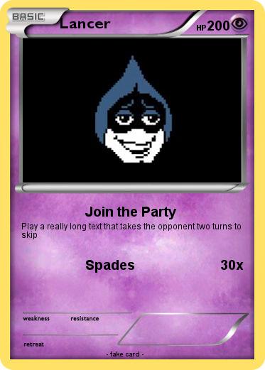 Pokémon Lancer 50 50 - Join the Party - My Pokemon Card