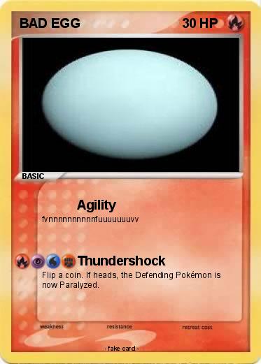 Pokémon BAD EGG 30 30 - Agility - My Pokemon Card