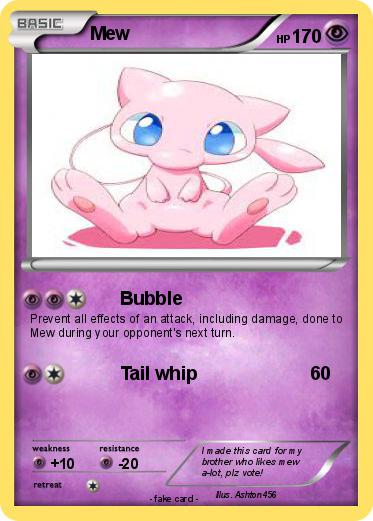 Pokémon Mew 7403 7403 - Bubble - My Pokemon Card