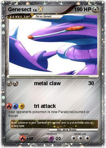 Pokémon Genesect 101 101 - metal claw - My Pokemon Card