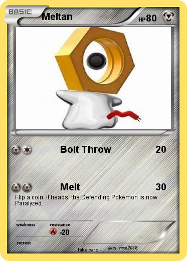 Pokémon Meltan 21 21 - Bolt Throw - My Pokemon Card