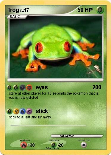Pokémon frog 145 145 - eyes - My Pokemon Card