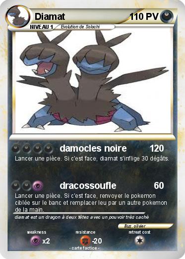 Pokémon Diamat 5 5 - damocles noire 1 - Ma carte Pokémon