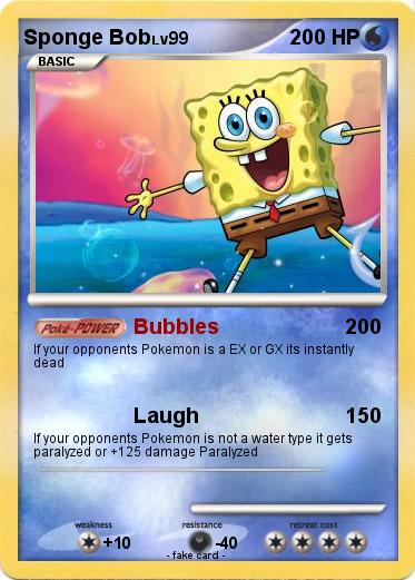 Pokémon Sponge Bob 376 376 - Bubbles - My Pokemon Card
