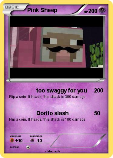 Pokémon Pink Sheep 294 294 - too swaggy for you - My Pokemon Card