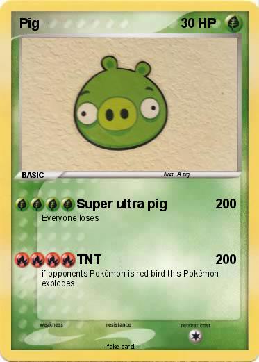 Pokémon Pig 891 891 - Super ultra pig - My Pokemon Card