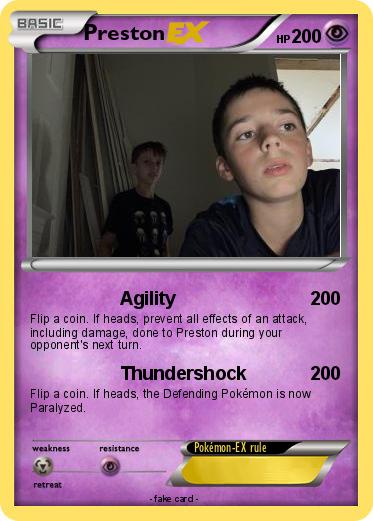 Pokémon Preston 180 180 - Agility - My Pokemon Card