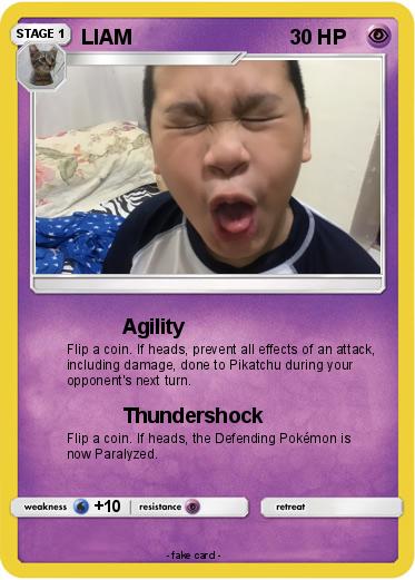 Pokémon LIAM 857 857 - Agility - My Pokemon Card