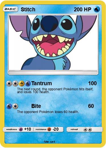 Pokémon Stitch 377 377 - Tantrum - My Pokemon Card
