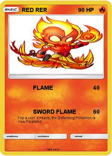 Pokémon RED RER - FLAME - My Pokemon Card