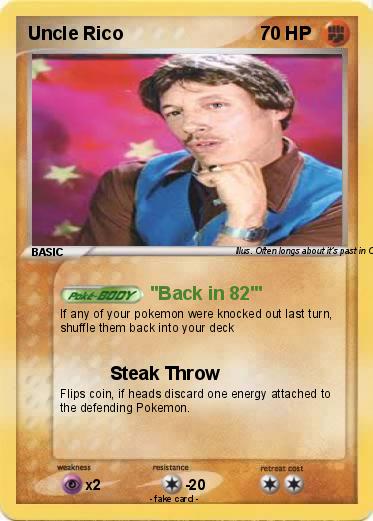 Pokémon Uncle Rico 4 4 - "Back in 82'" - My Pokemon Card