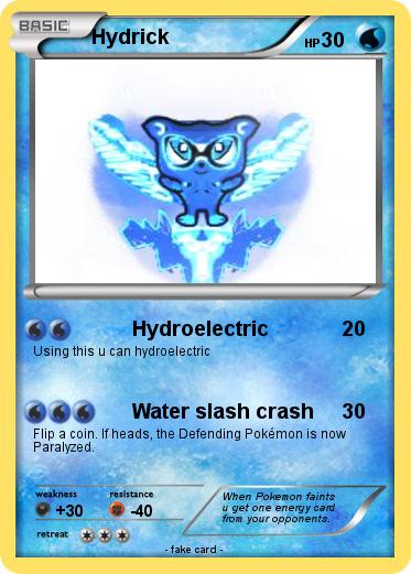 Pokémon Hydrick 1 1 - Hydroelectric - My Pokemon Card