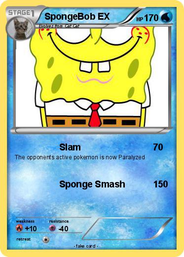 Pokémon SpongeBob EX 40 40 - Slam - My Pokemon Card