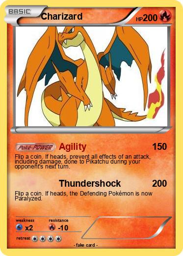 Pokémon Charizard 11554 11554 - Agility - My Pokemon Card