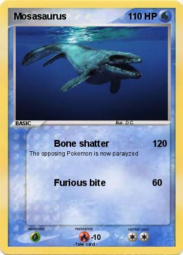 Pokémon Mosasaurus 33 33 - Bone shatter - My Pokemon Card