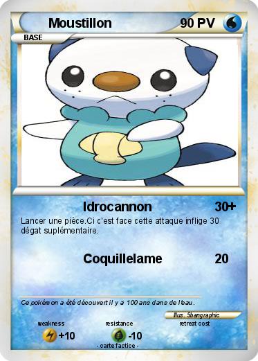 Pokémon Moustillon 216 216 - Idrocannon - Ma carte Pokémon