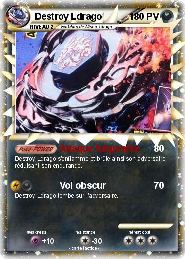 Pokémon Destroy Ldrago - Attaque fulgurante - Ma carte Pokémon
