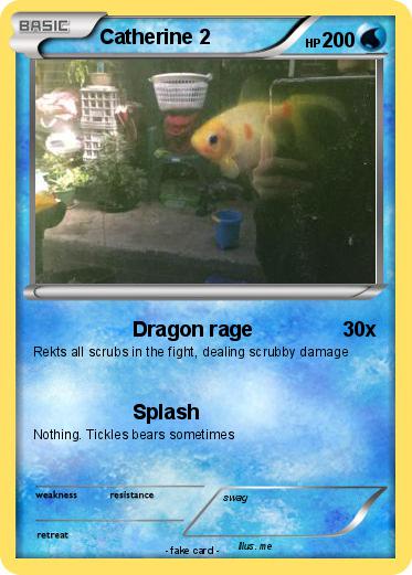 Pokémon Catherine 2 1 1 - Dragon rage - My Pokemon Card